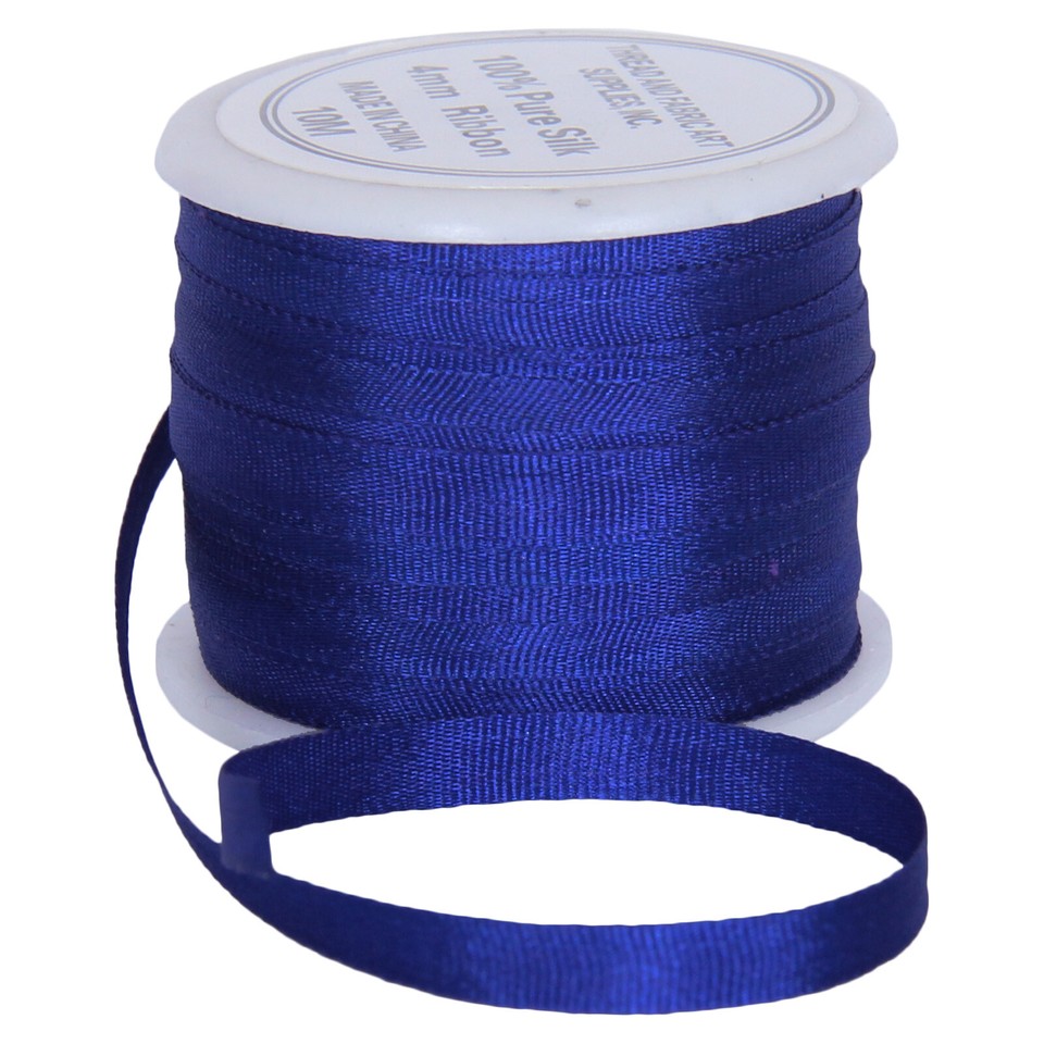 PURE SILK RIBBON 2MM, 4MM, 7MM - 50 COLORS - 3 WIDTHS - THREADART | eBay