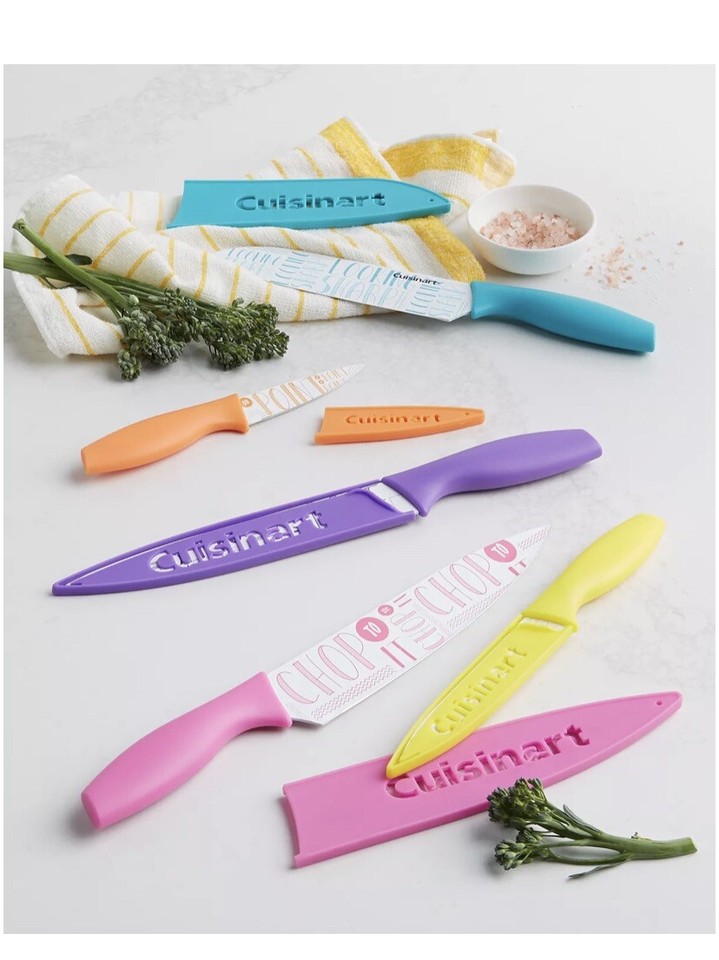 Cuisinart Advantage 10-Pc Printed Words Knife Set Chefs Knife with ...