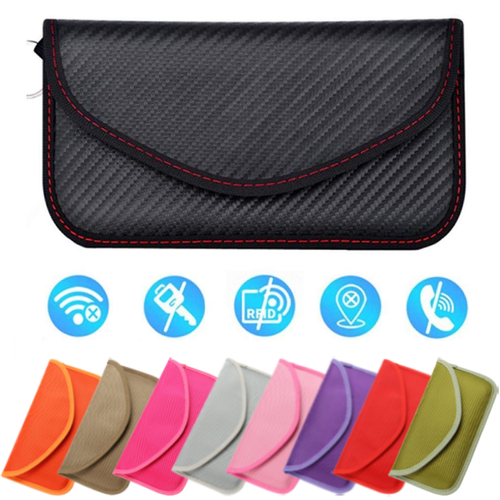 Anti-Tracking Cell Phone Signal Blocker Bag Key RFID Blocker Pouch ...