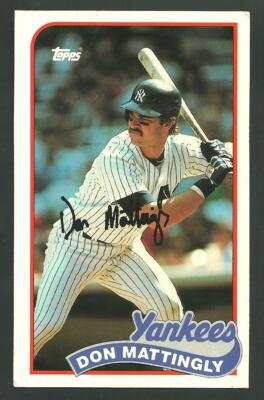 1989 Topps LJN Baseball Talk Card #82 Don Mattingly New York Yankees ...