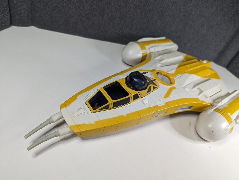 Star Wars Hasbro Y-Wing Bomber Clone Wars 2009 Incomplete Ship As Is | eBay