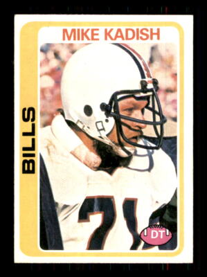 1978 Football Topps Mike Kadish Buffalo Bills #148 2 | eBay