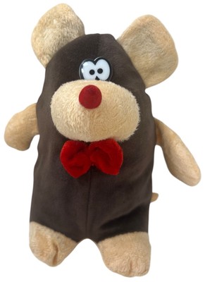 Vintage Tony Toy Puli International Mouse Plush With Bowtie Stuffed ...