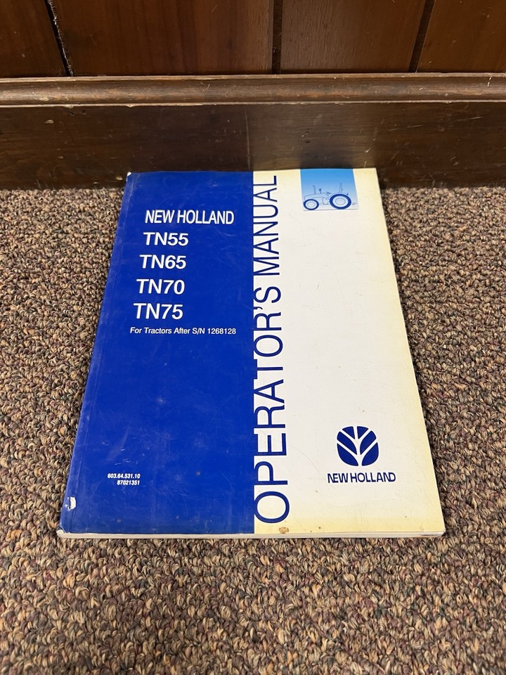 Genuine New Holland TN55 TN65 TN70 TN75 Tractor Operators Operation ...