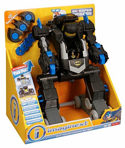 Fisher Imaginext Batbot Bat Bot Transforming DC Batman Friends BFT56 ...
