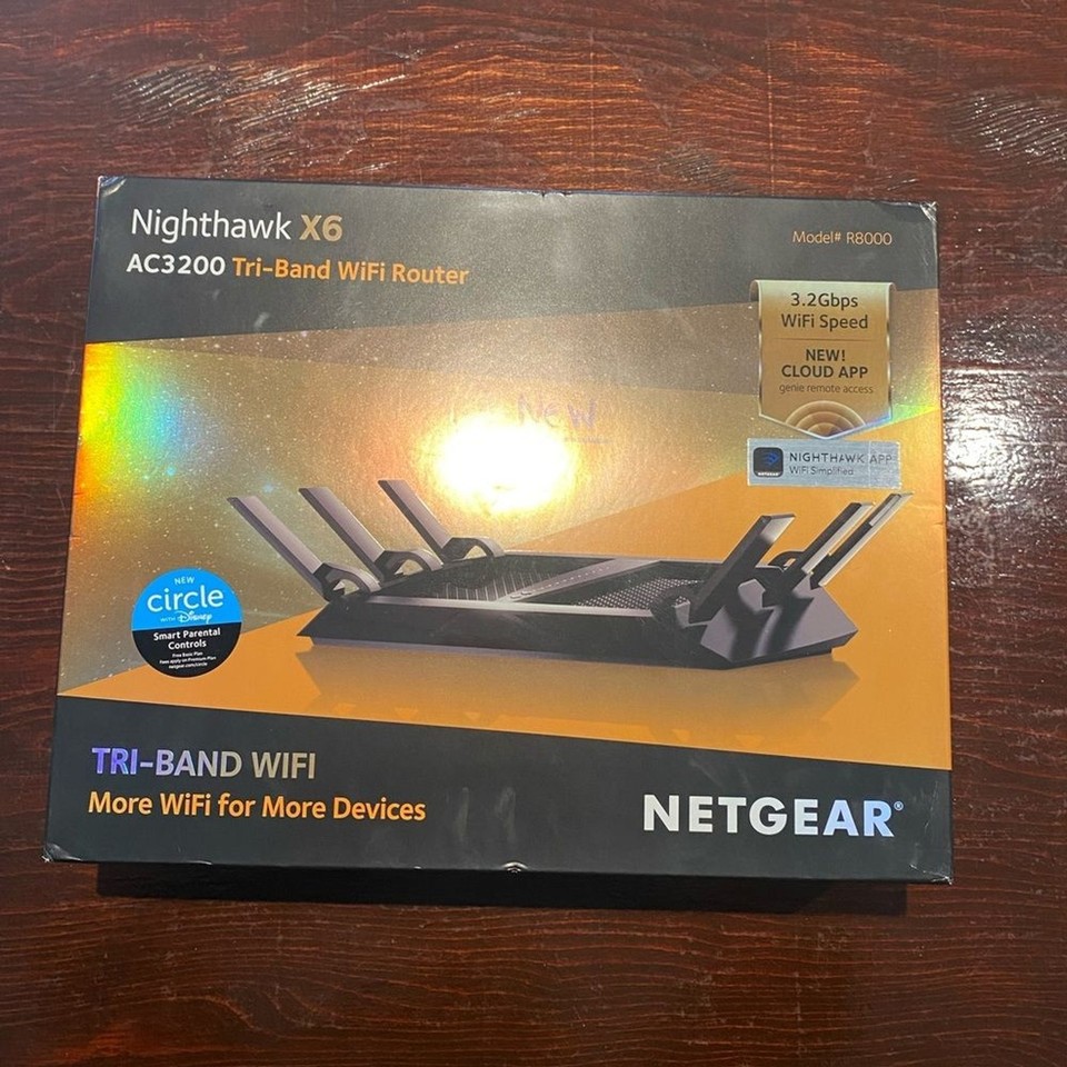 NETGEAR Nighthawk X6 Smart Wi-Fi Router (R8000) - AC3200 Tri-band ...