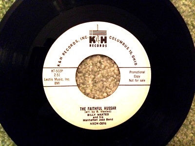 BILLY MAXTED (45/PROMO) The Faithful Hussar/Wail of the Winds, K&H ...