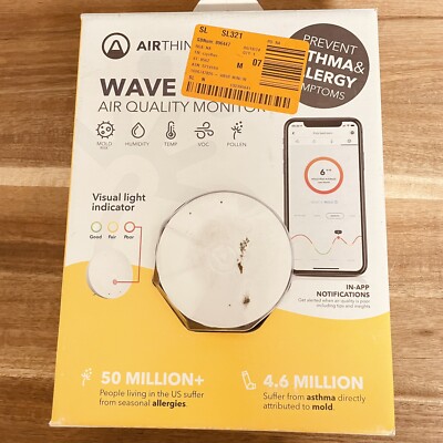 AirThings Wave Mini Air Quality Monitor, Model 2928 - NEW | eBay