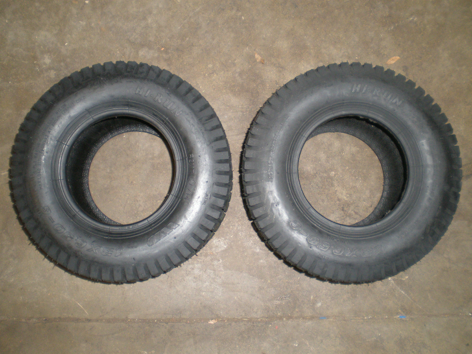 Set of 2 16X6.50X8 16-6.50-8 Turf Tires 4 ply Lawn Mower Riding Mower ...