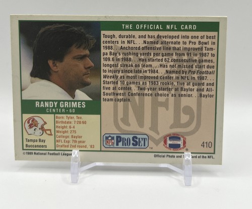 1989 Pro Set - #410 Randy Grimes (RC) for sale online | eBay