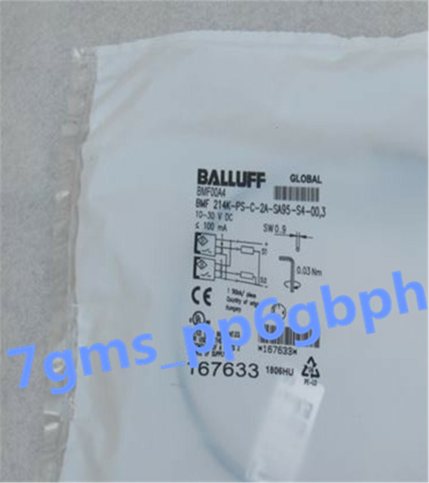 1 PCS NEW BALLUFF BMF 214K-PS-C-2A-SA95-S4-00,3 BMF00A4 sensor | eBay