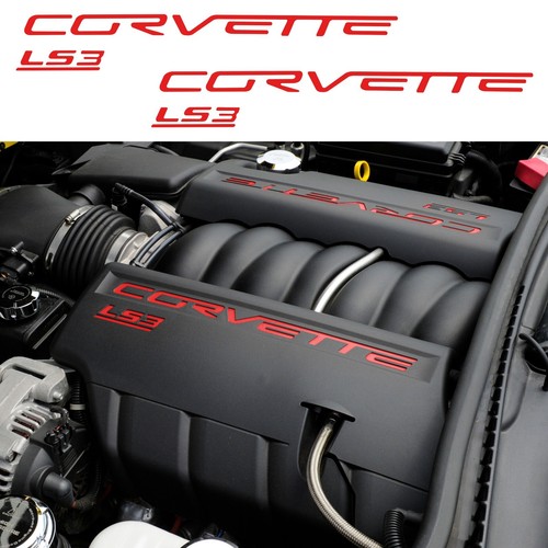 Fuel Rail Lettering for 2008-2013 C6 Corvette LS3 Red Lettering | eBay