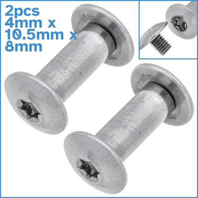 2pcs 4mm x 10.5mm x 8mm Knife Handle Screw Rivet Fastener Torx Bolt ...