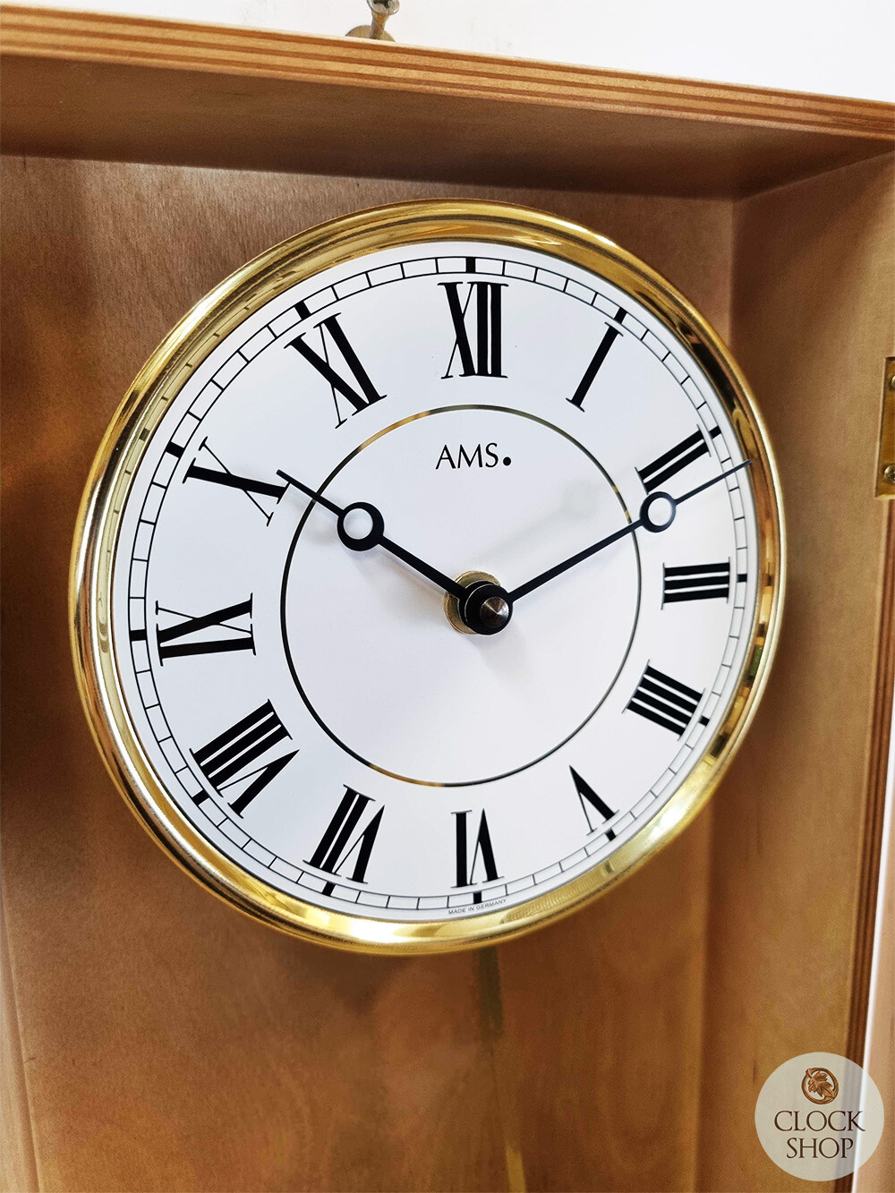 53cm Alder Battery Chiming Wall Clock By AMS | eBay
