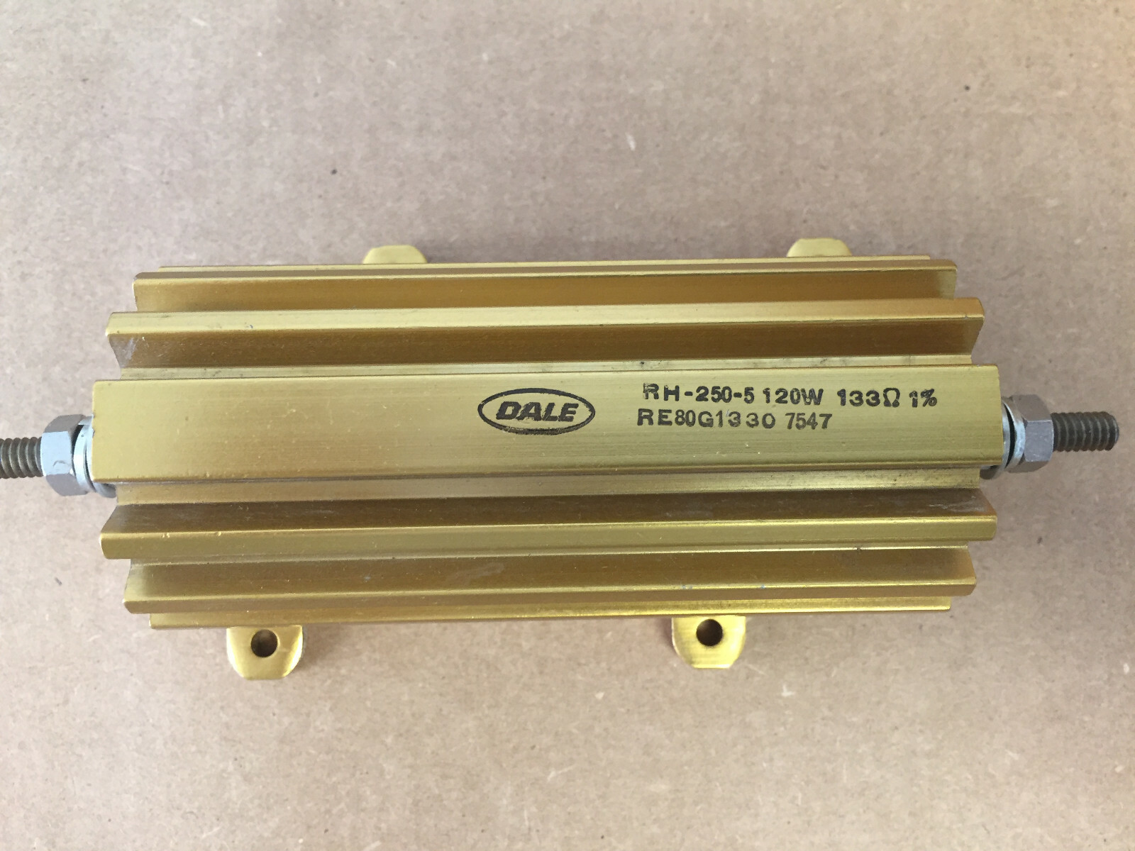 Dale RE80G1330 120W 133 Ohm 1% Aluminum Wirewound Power Resistor RH-250 ...