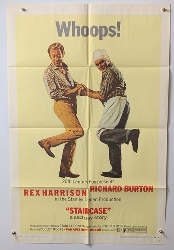 Sad Homosexual Story Rex Harrison Richard Burton STAIRCASE Original ...