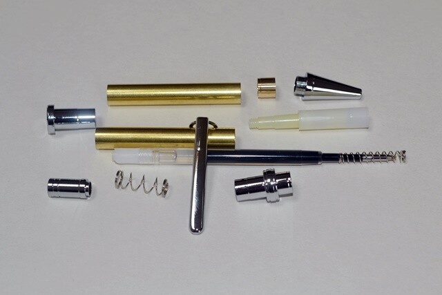 Woodturning Pen Kit - Eliot Click Pen Kit - Gel Refill - Prokraft | eBay UK