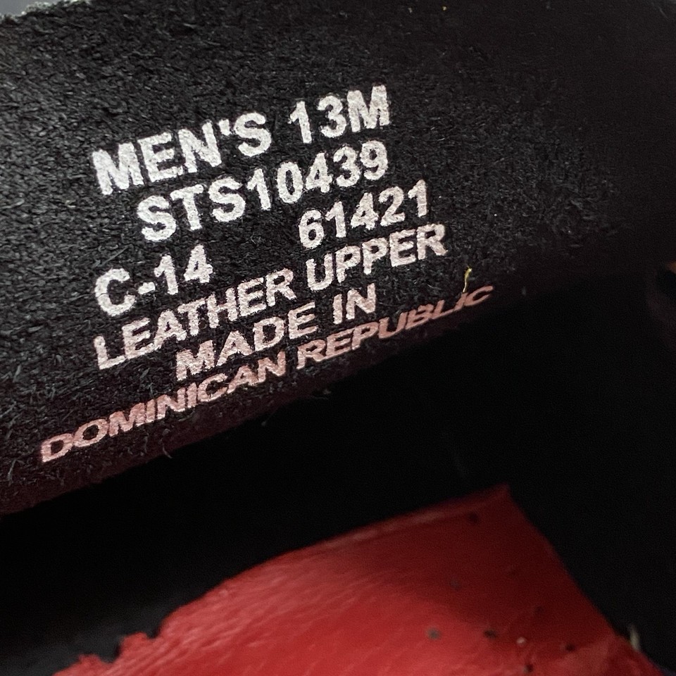 Sperry Men's Gold Cup Original Boat Shoe Black Red Yellow String ...