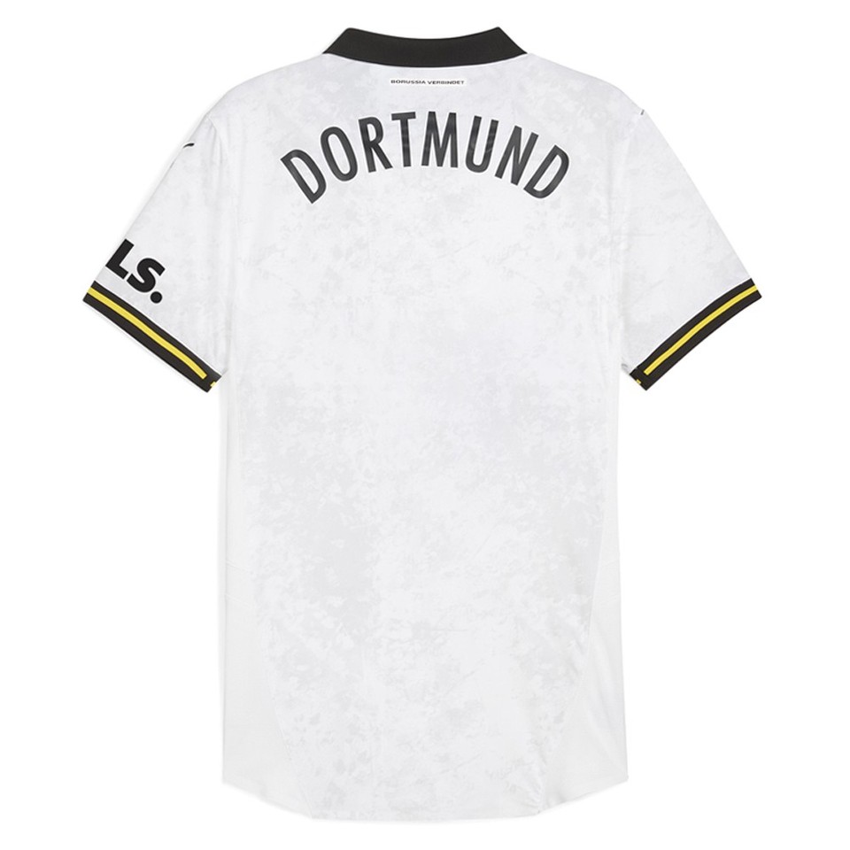 PUMA Bvb Third Authentic Crew Neck Short Sleeve Soccer Jersey Mens ...