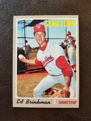 ED BRINKMAN 1970 TOPPS BASEBALL CARD #711 WASHINGTON SENATORS | eBay