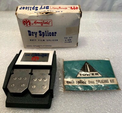 Vintage Mansfield Dry Splicer BUTT FILM SPLICER for all 8mm Films w ...