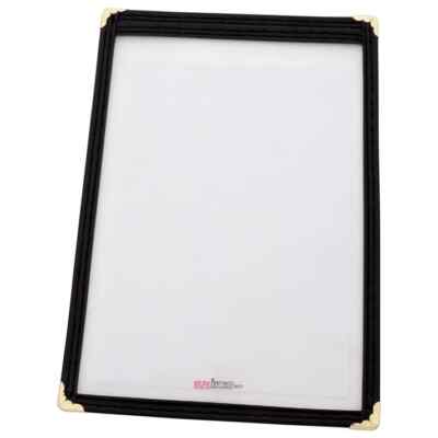 Winco Single Menu Cover, 8.5-Inch x 5.5-Inch, Black | eBay