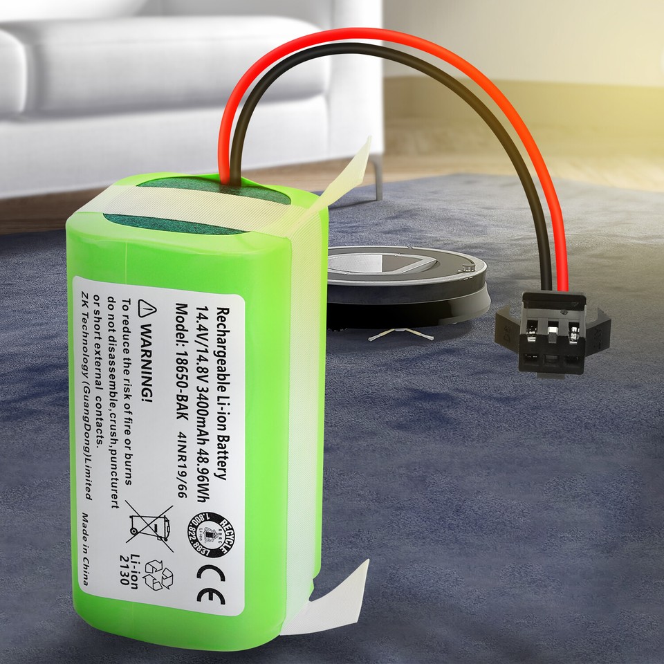 14.4V 3400mAh Li-ion Battery for Ecovacs Deebot N79S 500 N79 Eufy ...