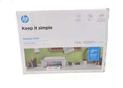 HP DeskJet 2755 Wireless All-In-One Instant Ink-Ready Printer White | eBay