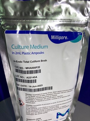 MHA000P2E Millipore m-Endo Total Coliform Broth (50x2mL Ampoules) | eBay