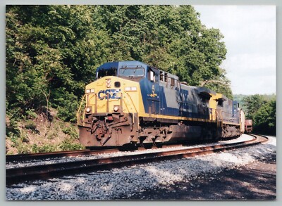 Railroad Photo - CSX #5 Diesel Locomotive 1990s Freight Train | eBay