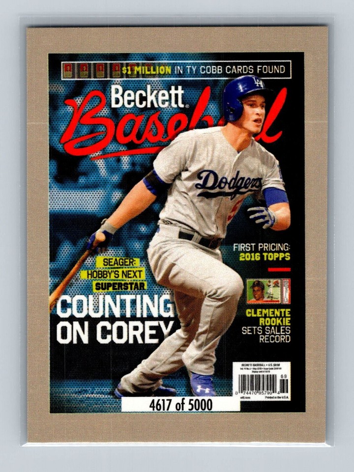 Beckett Covers Baseball Card #4617 of 5000 Corey Seager/Gary Sanchez | eBay