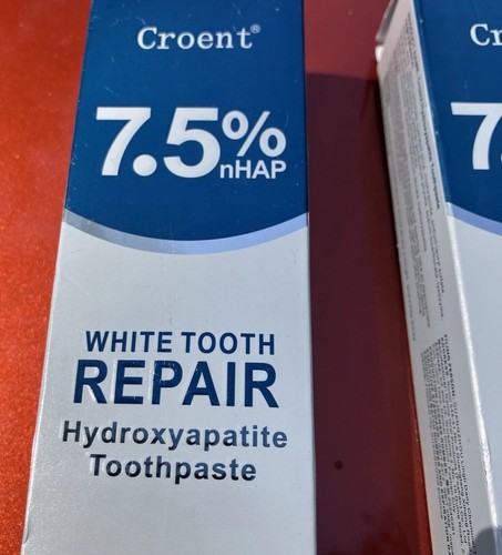 Lot of 2 Tubes Croent 7.5% nHAP White Tooth Repair Hydroxyapatite ...