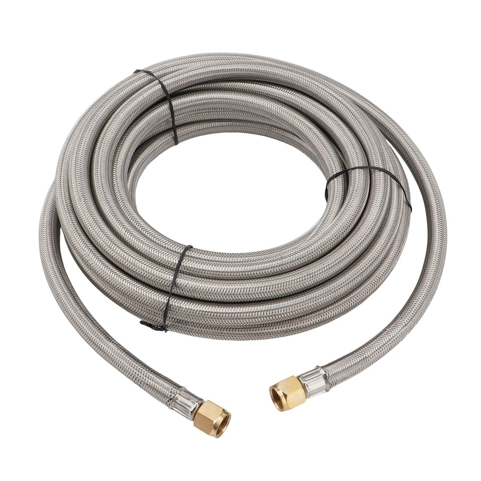 24 Feet High Pressure Braided Propane Hose Extension with Conversion ...