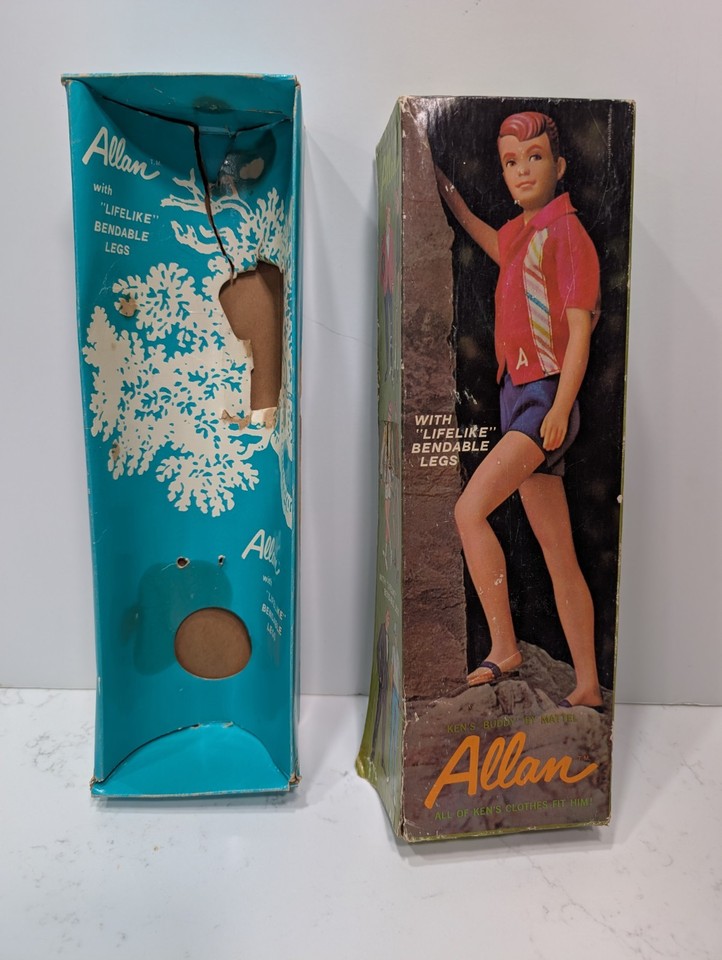 Vintage 1965 Allan 'Barbie' Doll - Original Clothes, sandals, stand ...