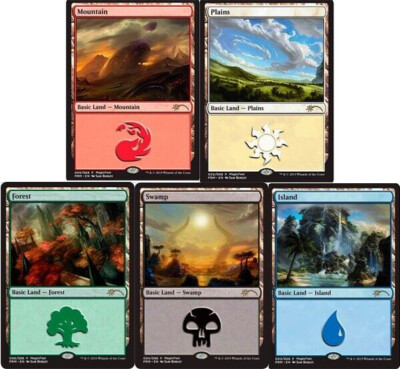MTG full set MagicFest 2019 Promo Basic Lands NM FOIL | eBay