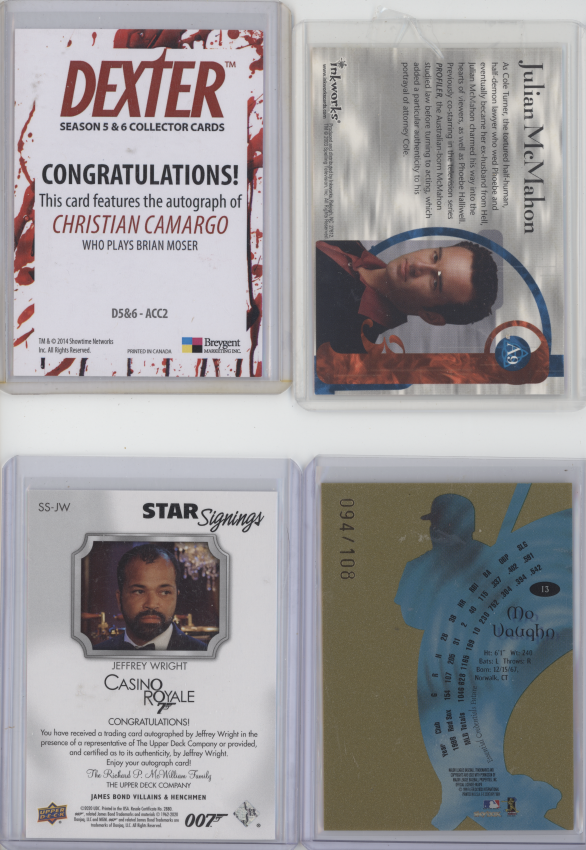 Charmed 3 Inkworks Autograph AUTO A9 Julian McMahon as Cole Turner NIP ...