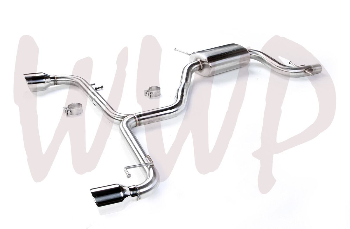 2.5" Stainless Dual CatBack Exhaust Muffler For 09-14 VW Golf GTI 2.0L ...