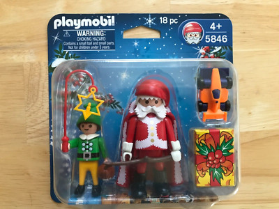 NEW Playmobil #5846 Santa & Elf with Gifts Set 18 pieces | eBay