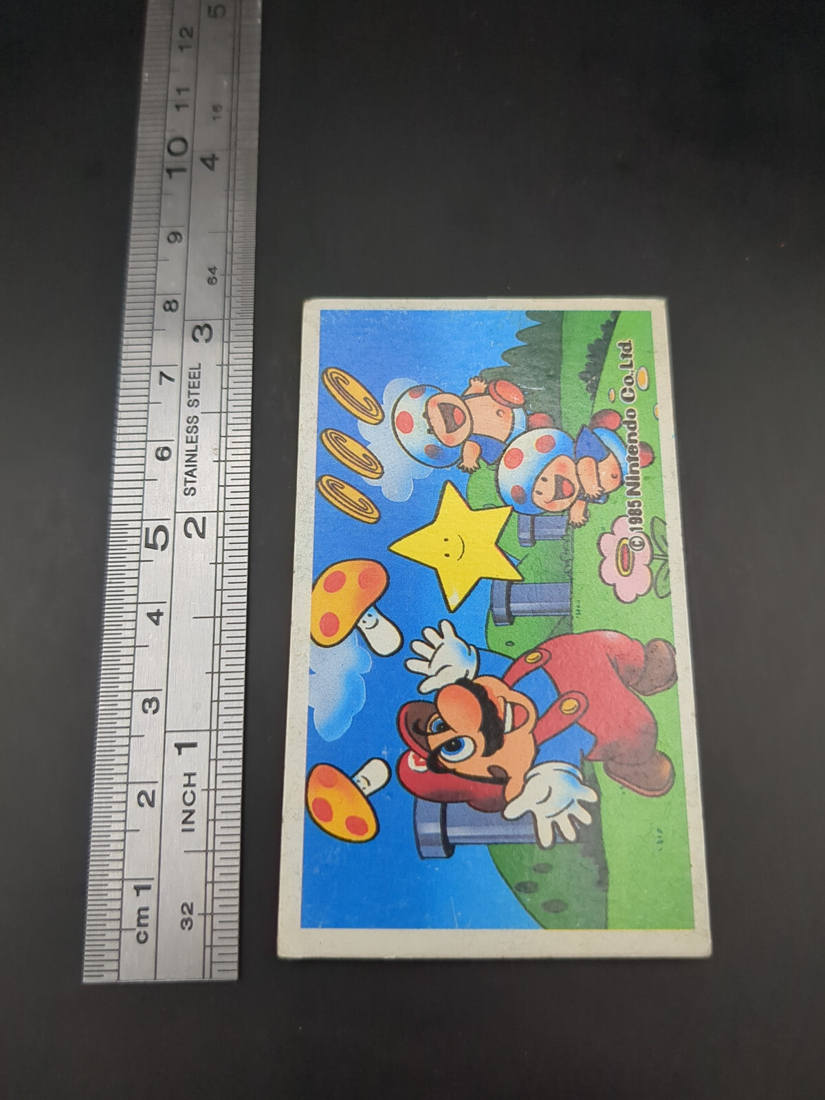 MARIO Toad SUPER MARIO BROS Card Menko 1985 Nintendo Vintage TCG CCG ...