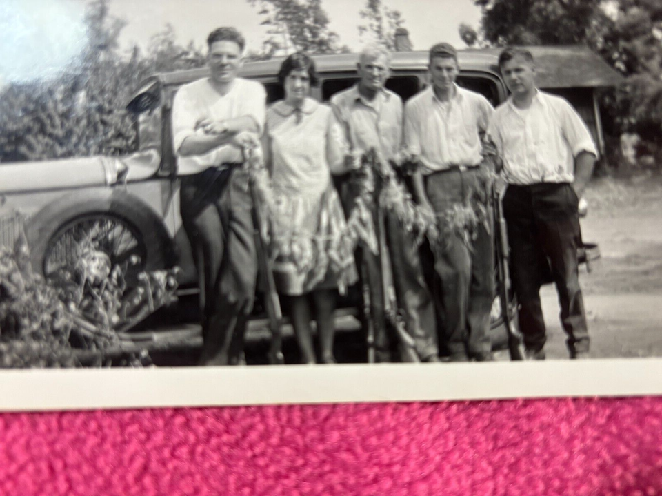 1924 QUAIL HUNTING vintage REAL PHOTO gun RIFFLE bird LONE PINE OWENS ...