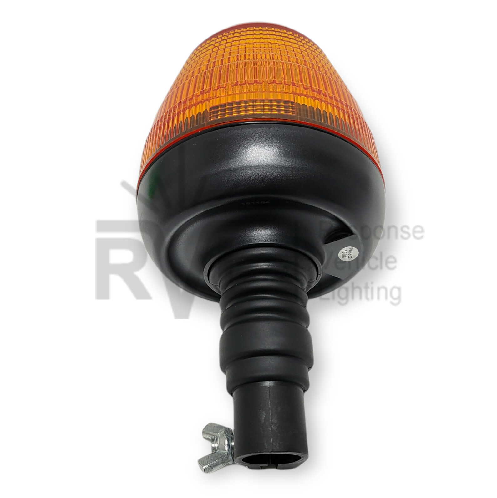 LED Rotating Flashing Amber Beacon Flexible DIN Pole Mount Tractor ...