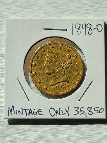 Rare Old 1848-O $10 Liberty Head Gold Eagle Nice Details High Grade ...