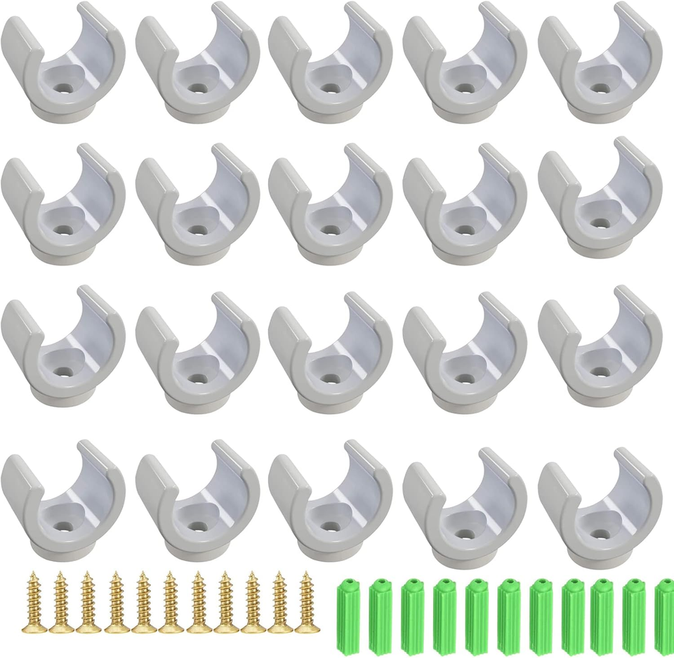 20Pcs PEX Pipe Support Hangers, U-Hook PEX Holder PVC Water Pipe Clamps ...