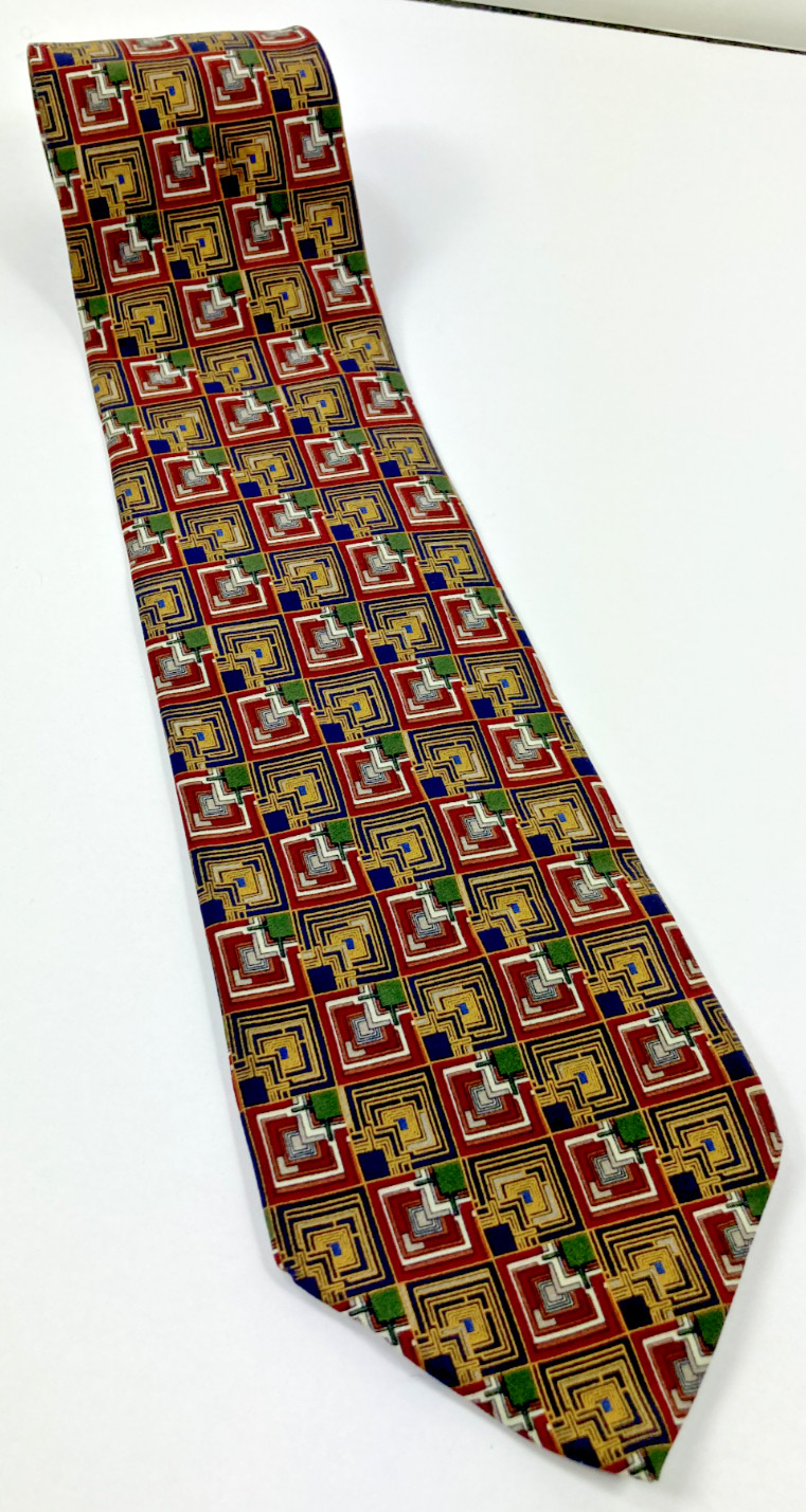Frank Lloyd Wright Silk Tie Open Block 1924 - Gem