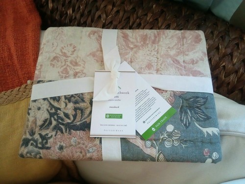 NEW Pottery Barn Rosalyn Patchwork Grace Floral STANDARD sham | eBay