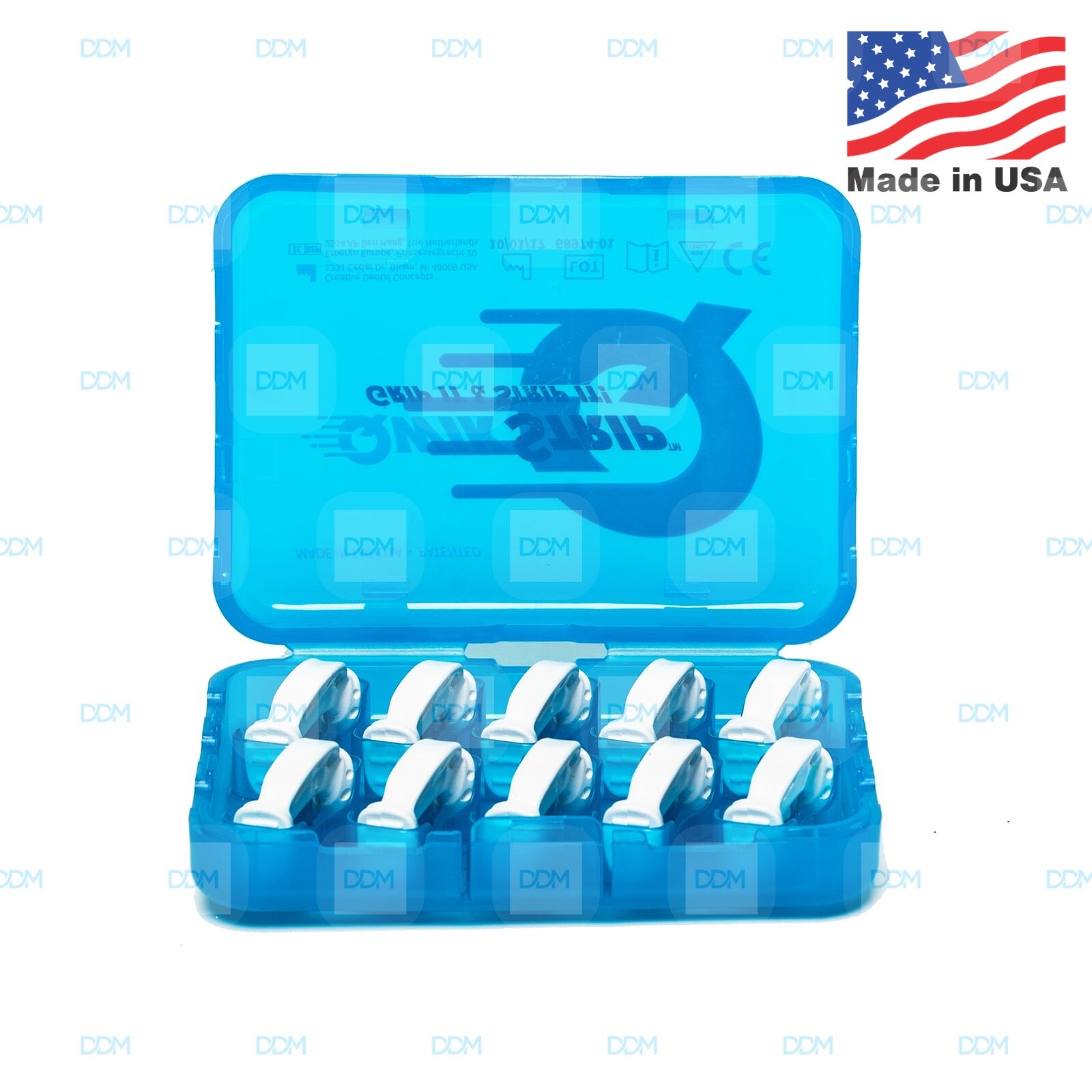 Qwikstrip™ IPR Finishing Strips White Single Sided 0.05mm 10PCS #QS-SER ...