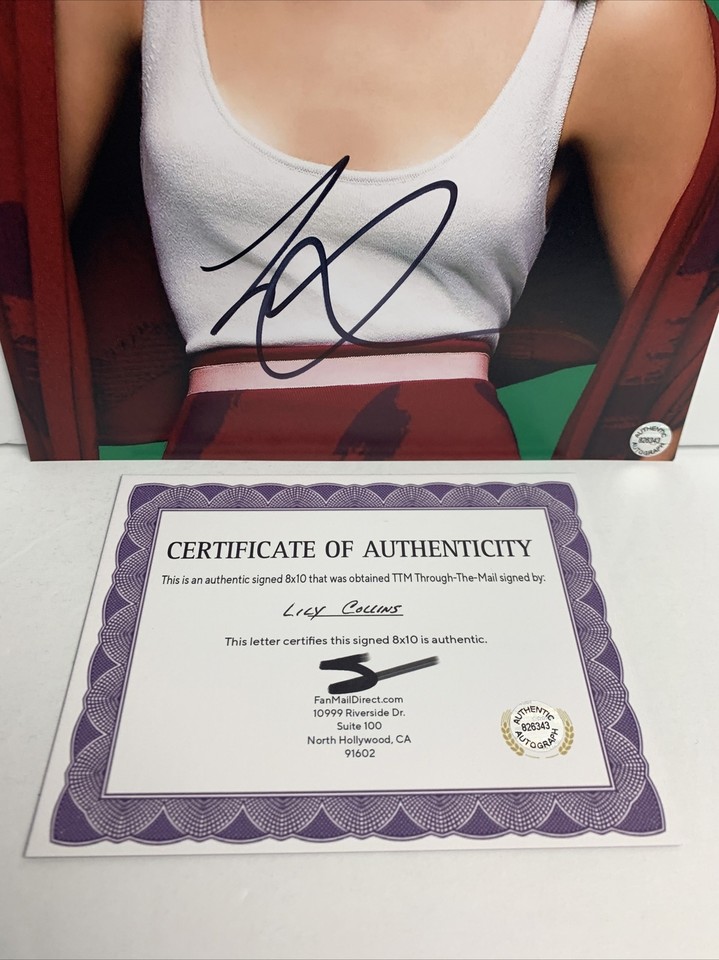 Lily Collins (Actress) Signed Autographed 8x10 photo - AUTO COA | eBay