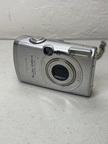 Canon PowerShot SD850 IS Digital ELPH 8.0MP Camera Silver Tested Read ...