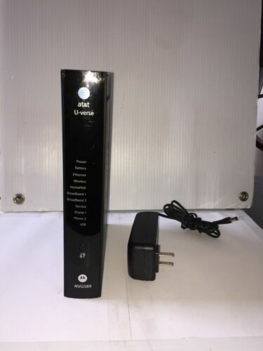 AT&T U-verse Arris Nvg589 Modem/wireless Router Triple Play Residential ...