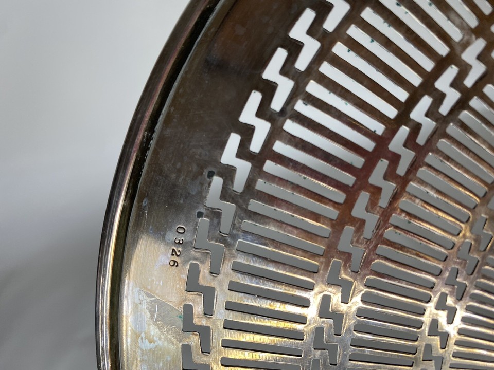 SHEFFIELD DESIGN MADE IN USA HMC E.P.N.S. 0326 SILVER COLOR FOOTED ...